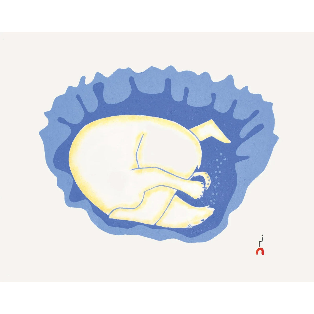 14. Dive by Alasuaq Sharky - 2025 CAPE DORSET Annual Print Collection ...