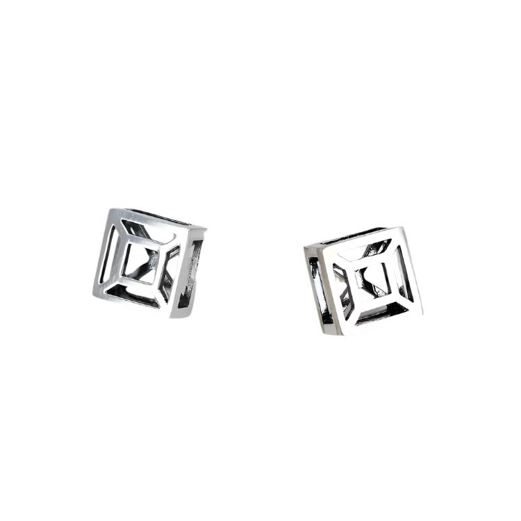 Facet Double Layered Square Stud by Margaret Lim — Craft Ontario