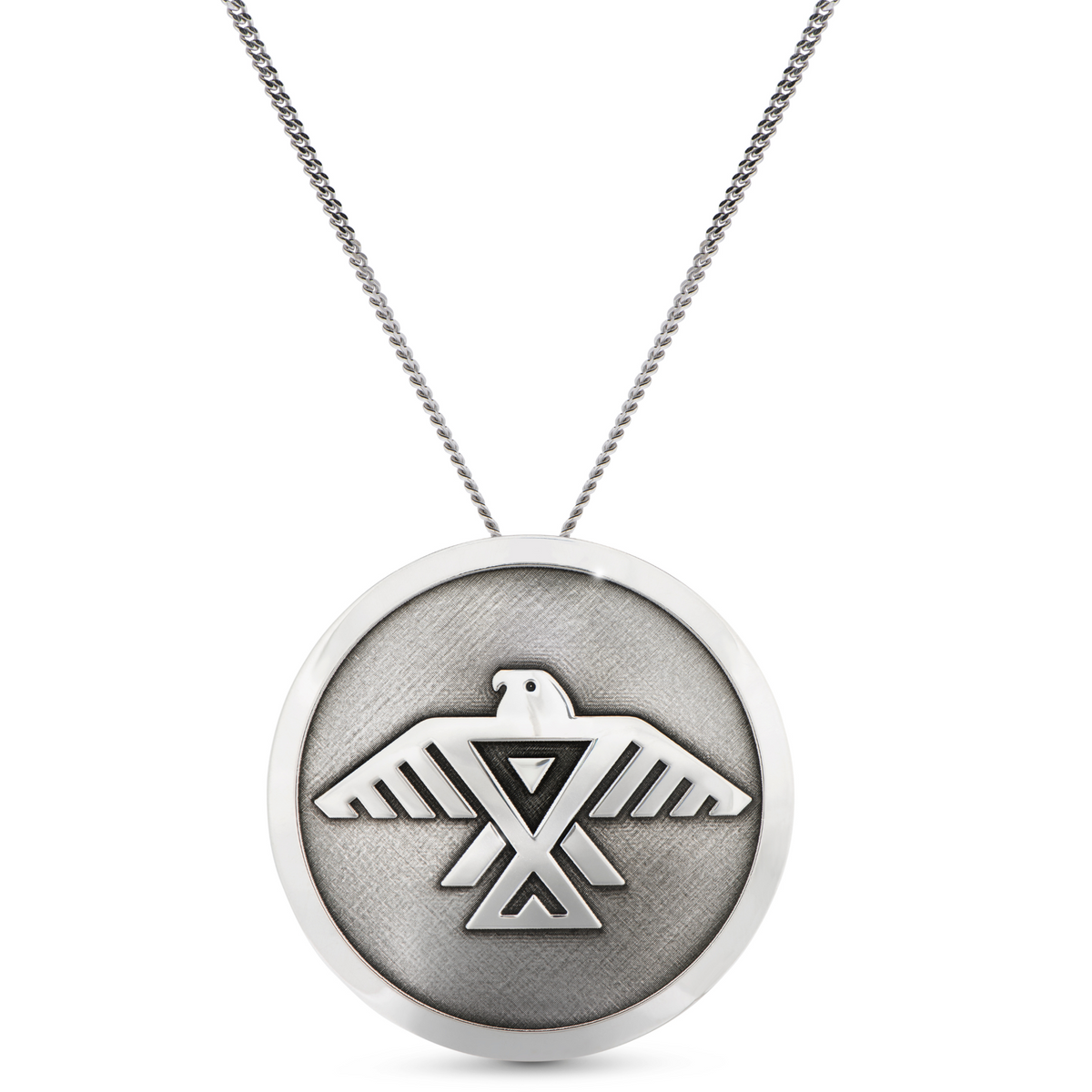 Silver Thunderbird Necklace by Silver Feather — Craft Ontario