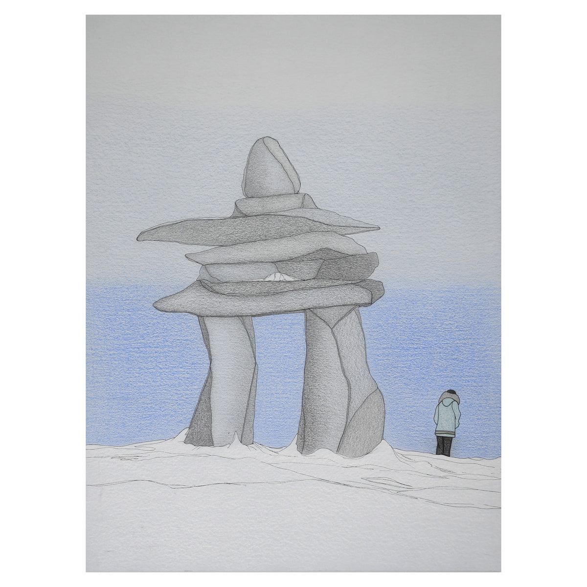 Inukshuk & Figure Drawing by Padloo Samayualie — Craft Ontario