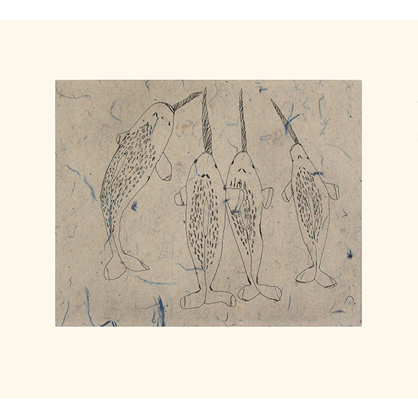 Blessing of Narwhals by Ohito Ashoona — Craft Ontario